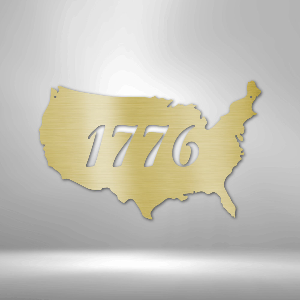 Williston Forge 1776 US Steel Sign Wall Décor | Wayfair