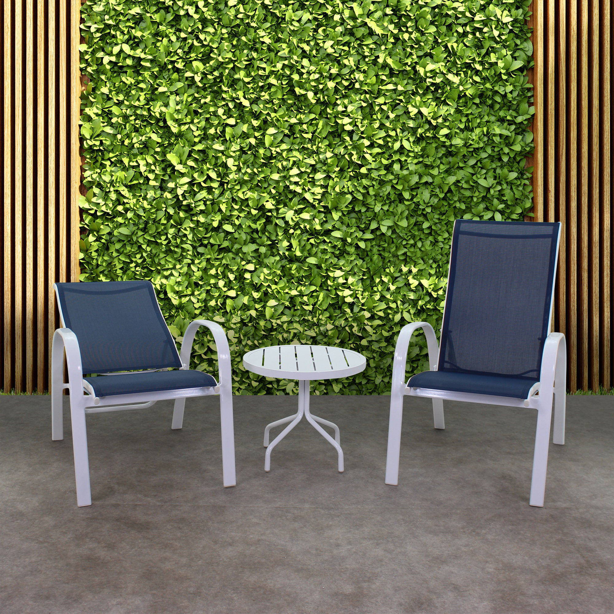 CourtyardCasualFurniture Metal 2 - Person Seating Group with Cushions ...