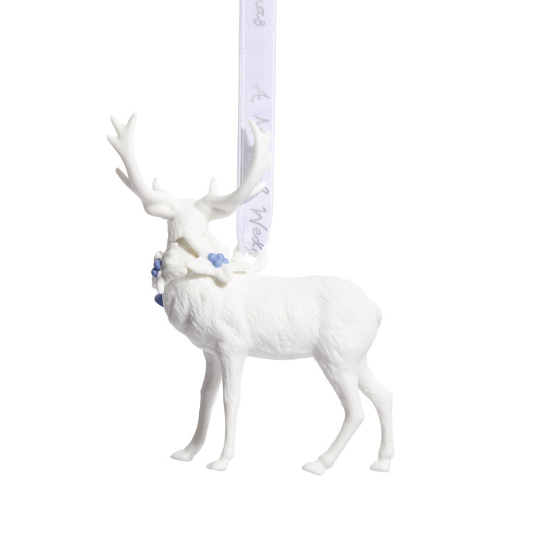 Wedgwood Christmas Stag Ornament | Wayfair