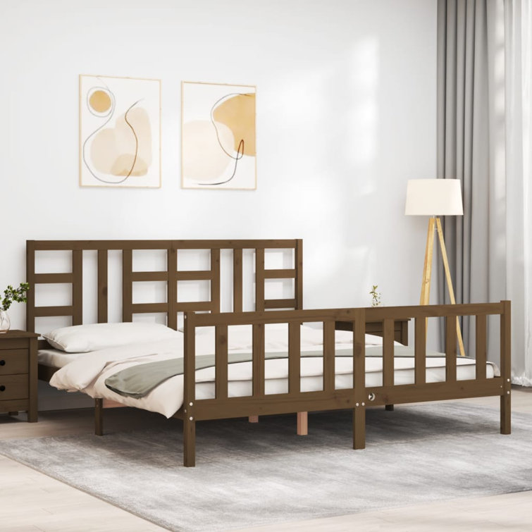 Latitude Run Mongo Super King (6') Solid Wood Bed | Wayfair.co.uk
