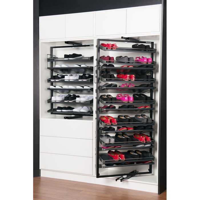 Richelieu 24 Pair Revolving Shoe Rack | Wayfair
