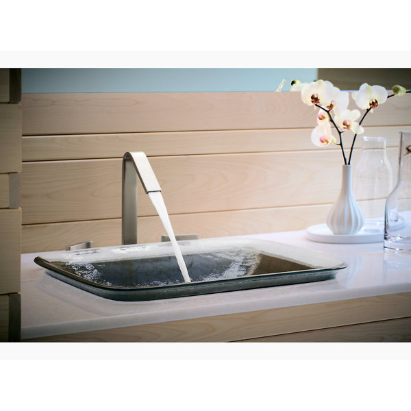 KOHLER Inia, ARTIST EDITIONS Rectangle Glass Wading Pool Bathroom Sink ...