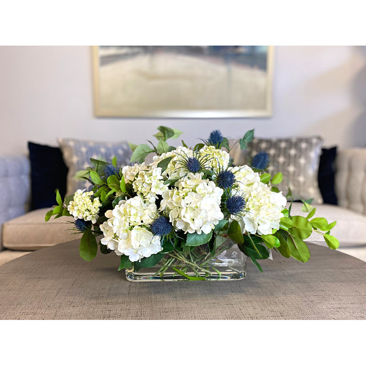 Creative Displays, Inc. Hydrangea and Thistle Floral Arrangement in a ...