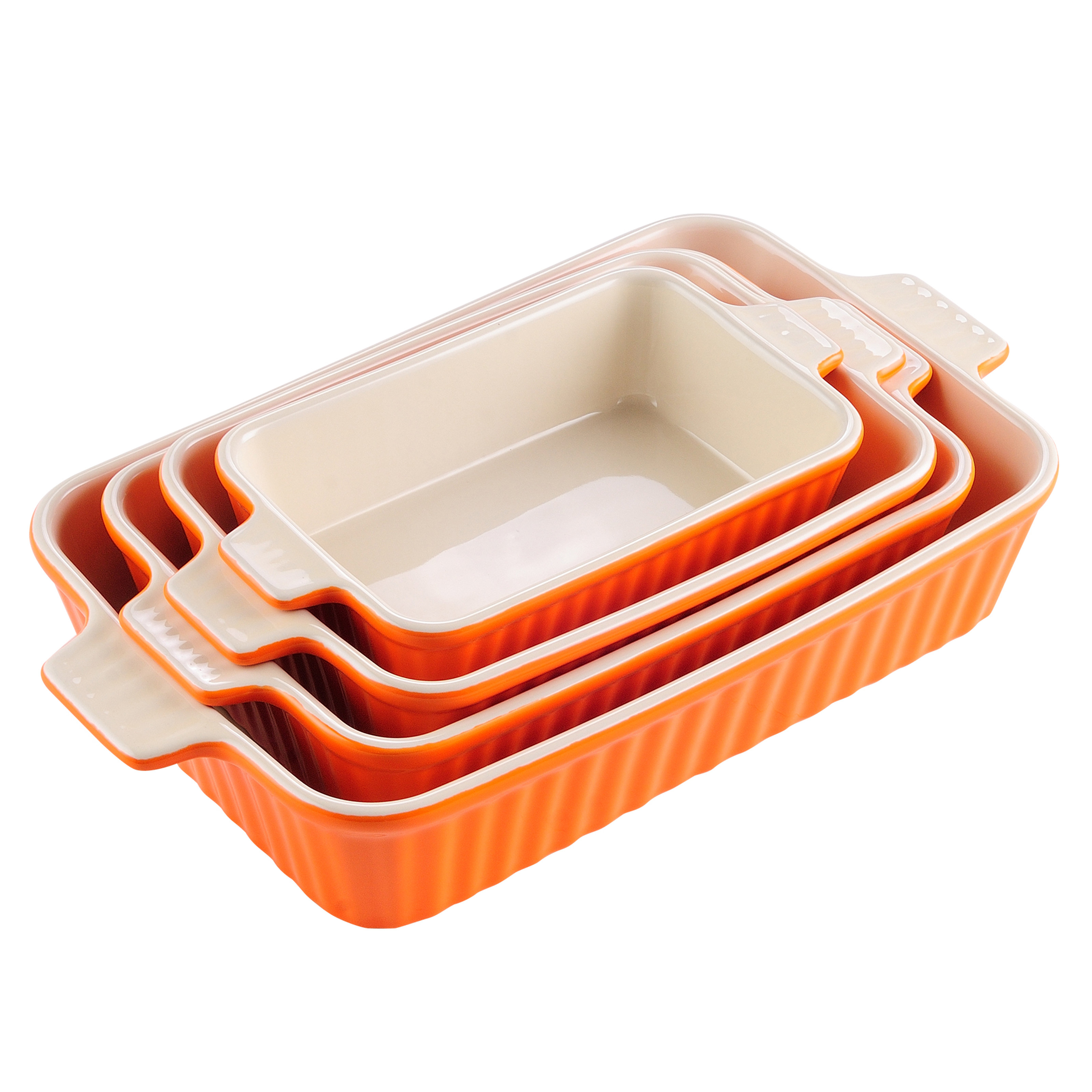 Malacasa 4-Piece Ceramic Bakeware Set & Reviews | Wayfair