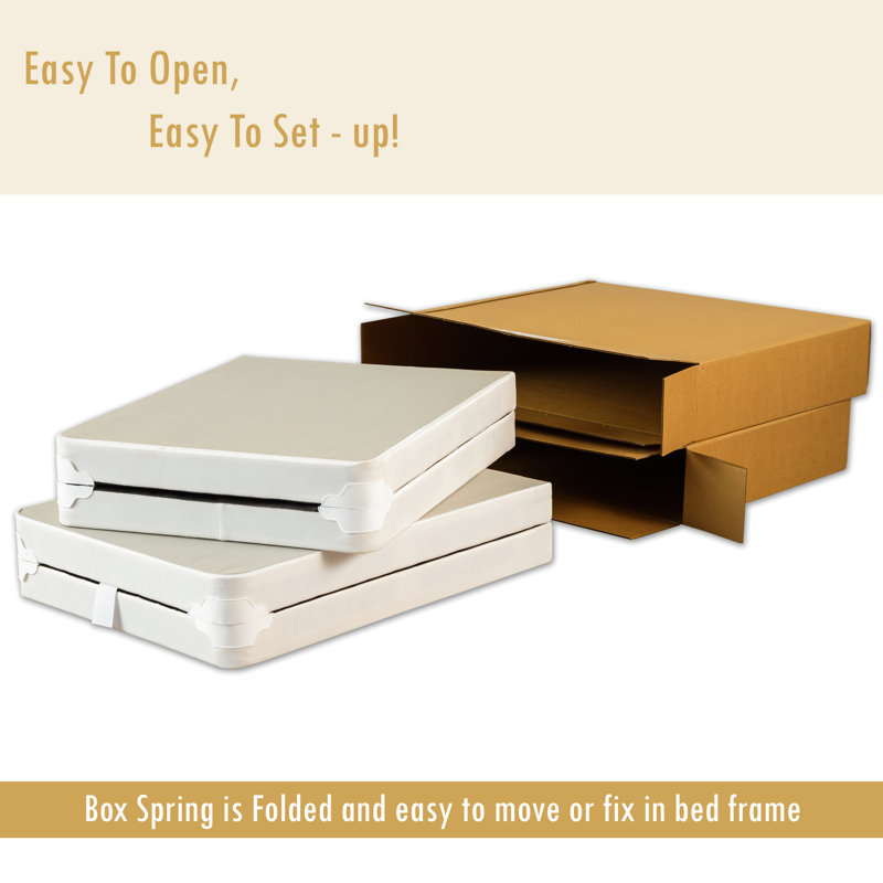 White Noise Aaru Split Folding Wood Box Spring & Reviews | Wayfair