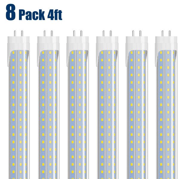 JESLED 60 Watt (600 Watt Equivalent) T8 G13 Base LED Non-Dimmable Light ...