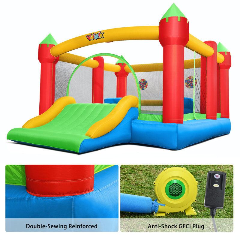 Klo Kick 15.3'x 12' 840D Large Bounce House Oxford Inflatable Bouncers ...