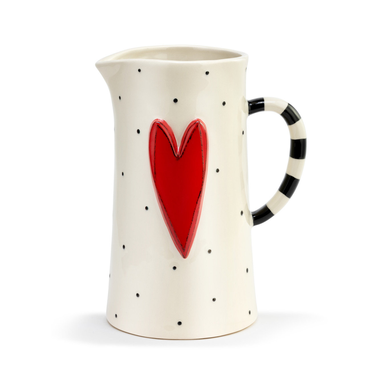 The Holiday Aisle® Red Heart Pitcher | Wayfair