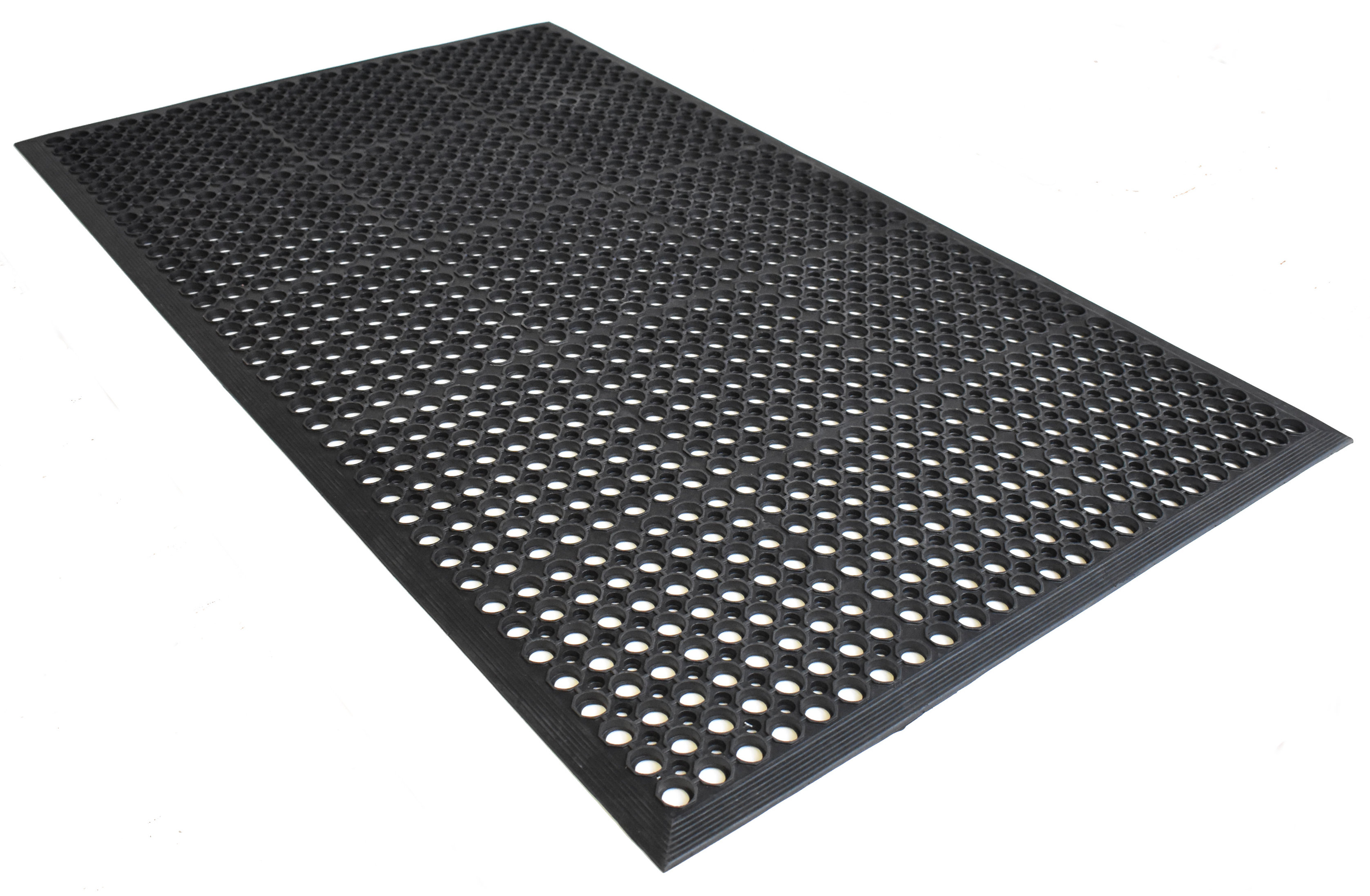 The Twillery Co.® Rummond Open Circle Rubber 60 in. x 36 in. Non-Slip ...
