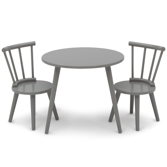 Delta Children Kids Solid Wood Round Play Table and Chair Set & Reviews ...