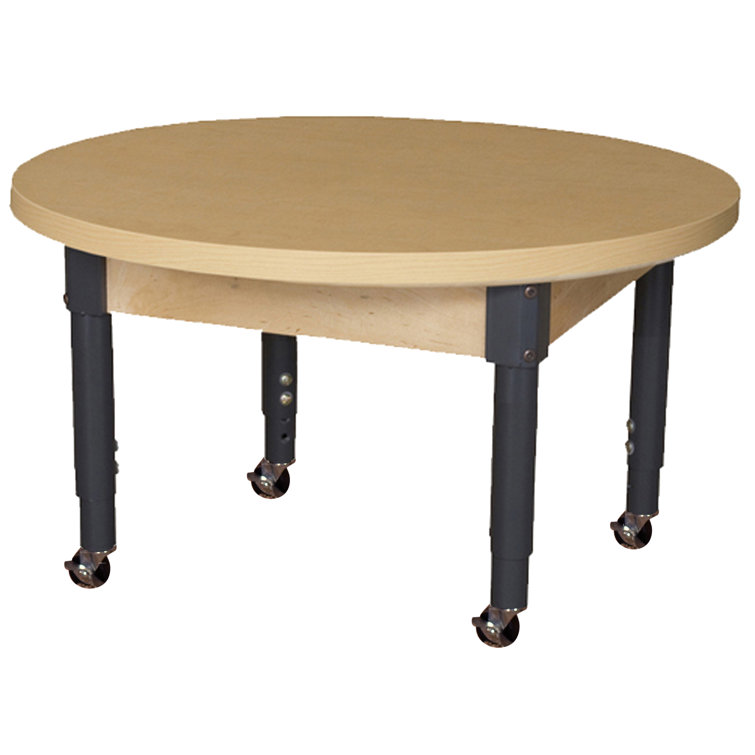 Wood Designs Adjustable Height Circular Activity Table | Wayfair