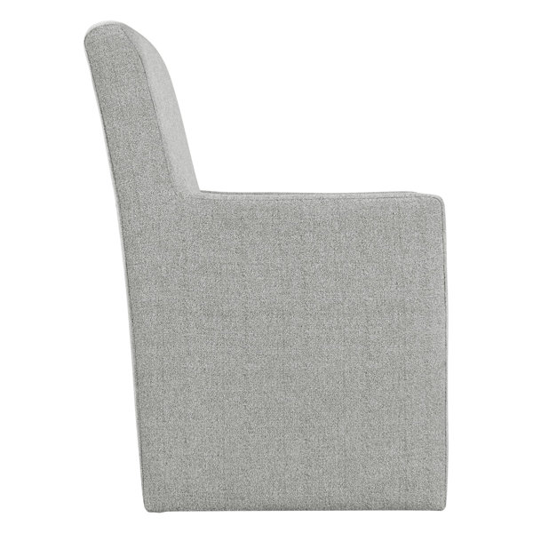 Joss & Main Sinclair Linen Solid Back Arm Chair | Wayfair