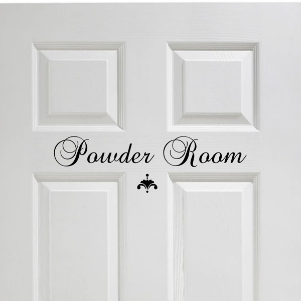 Powder-room-decal | Wayfair