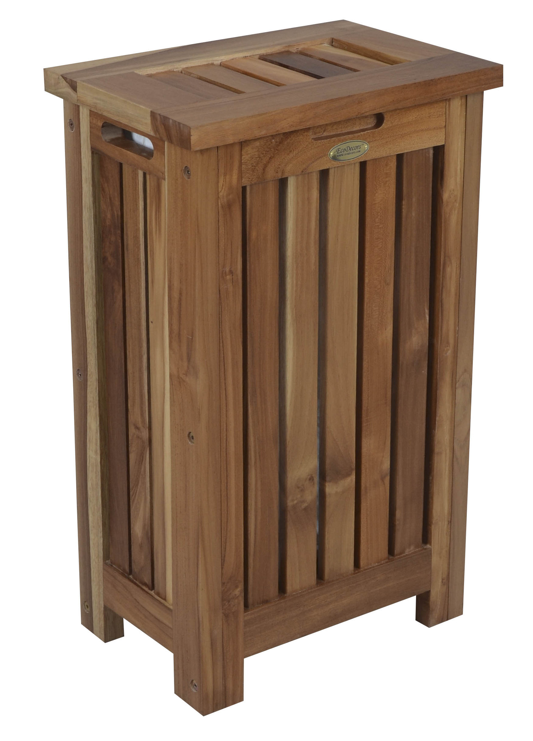 EcoDecors Storage Hamper Standard Solid Teak Deck Box & Reviews | Wayfair