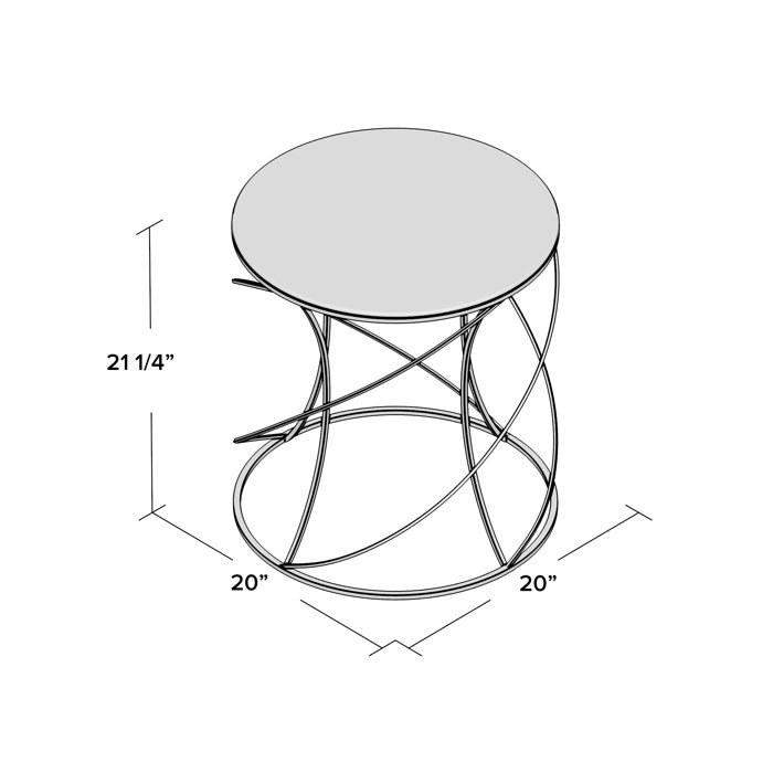 Wrought Studio Rex End Table & Reviews | Wayfair
