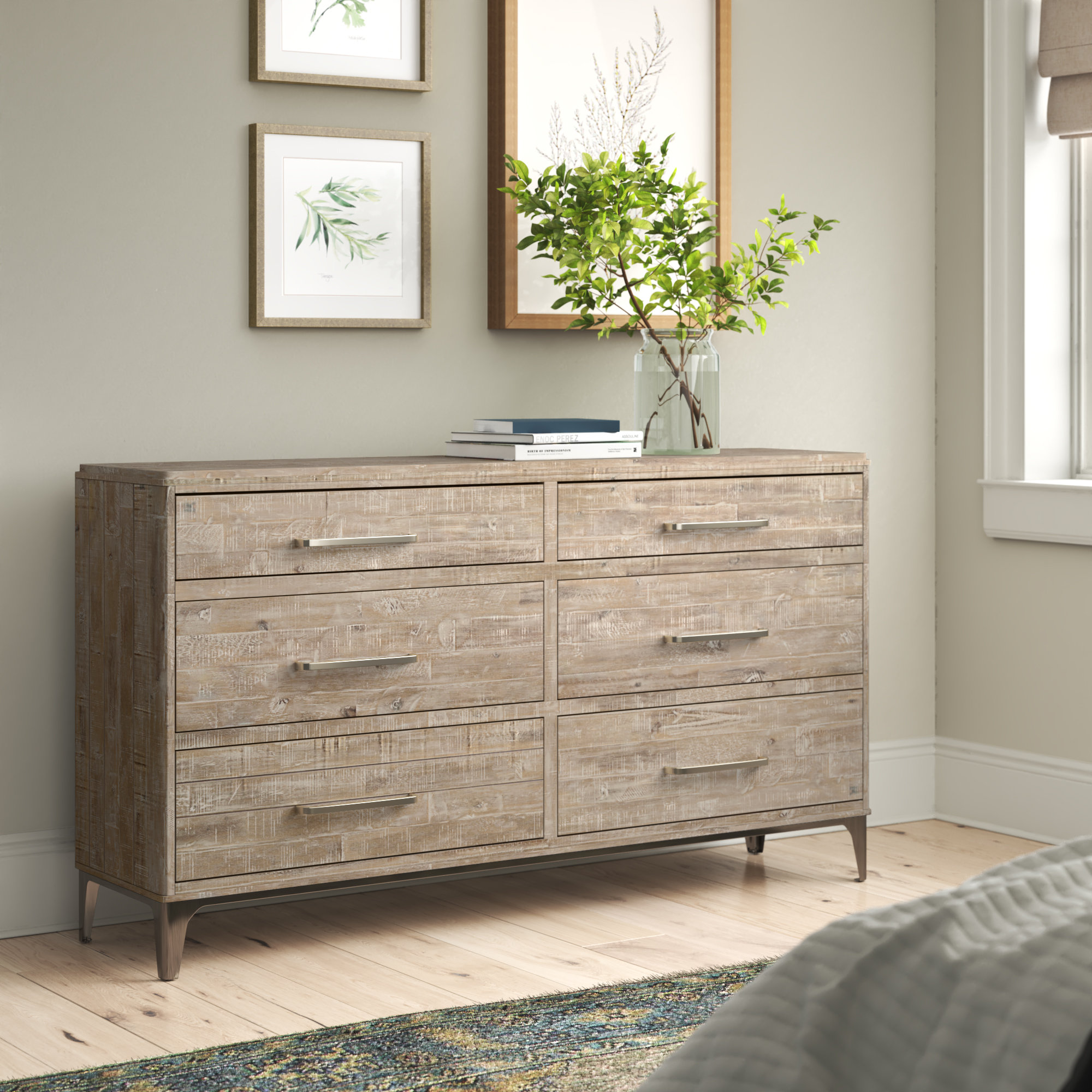 Birch Lane™ Mauve 6 - Drawer Dresser | Wayfair