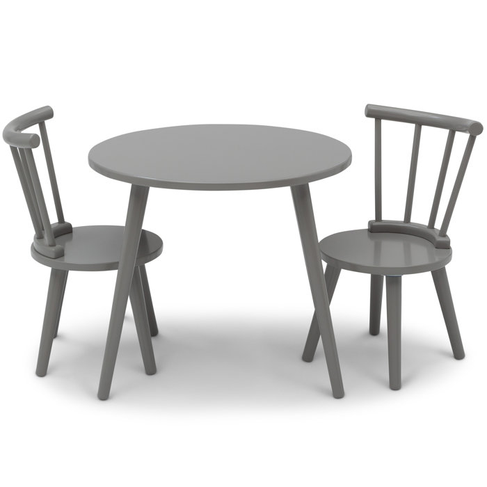 Delta Children Kids Solid Wood Round Play Table and Chair Set & Reviews ...