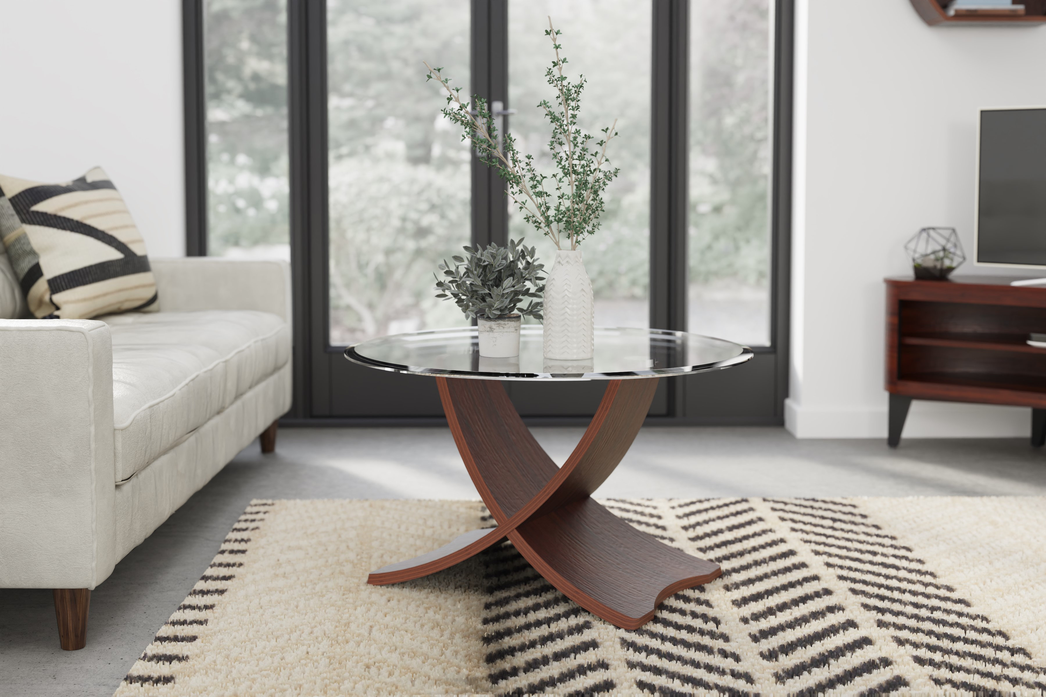 Brayden Studio Yingst Cross Legs Coffee Table & Reviews | Wayfair.co.uk