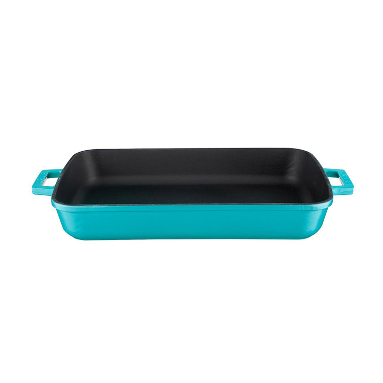 LAVA CAST IRON LAVA Enameled Cast Iron Rectangle Roasting Pan | Wayfair