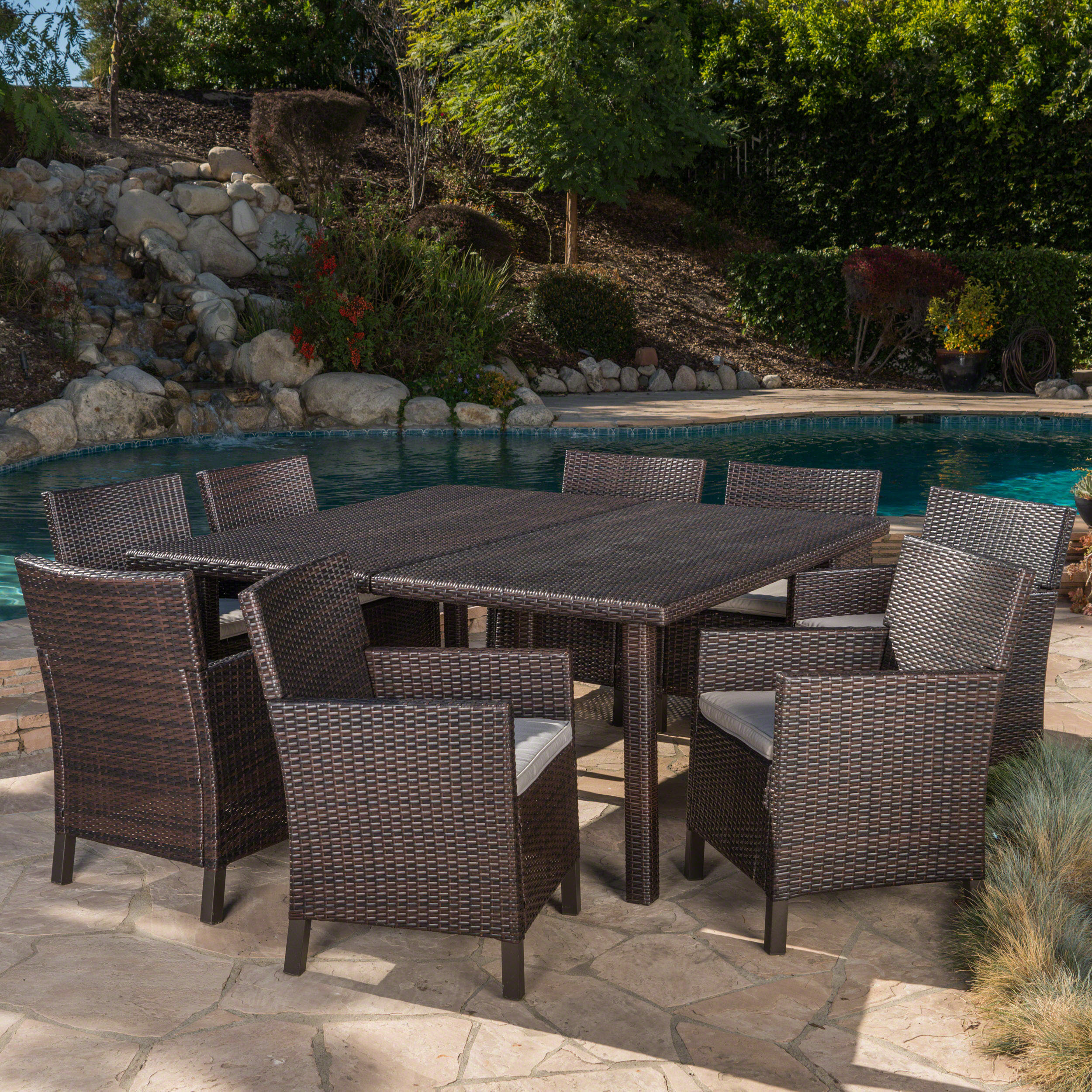 Brayden Studio® Waban Square 8 - Person Outdoor Dining Set | Wayfair