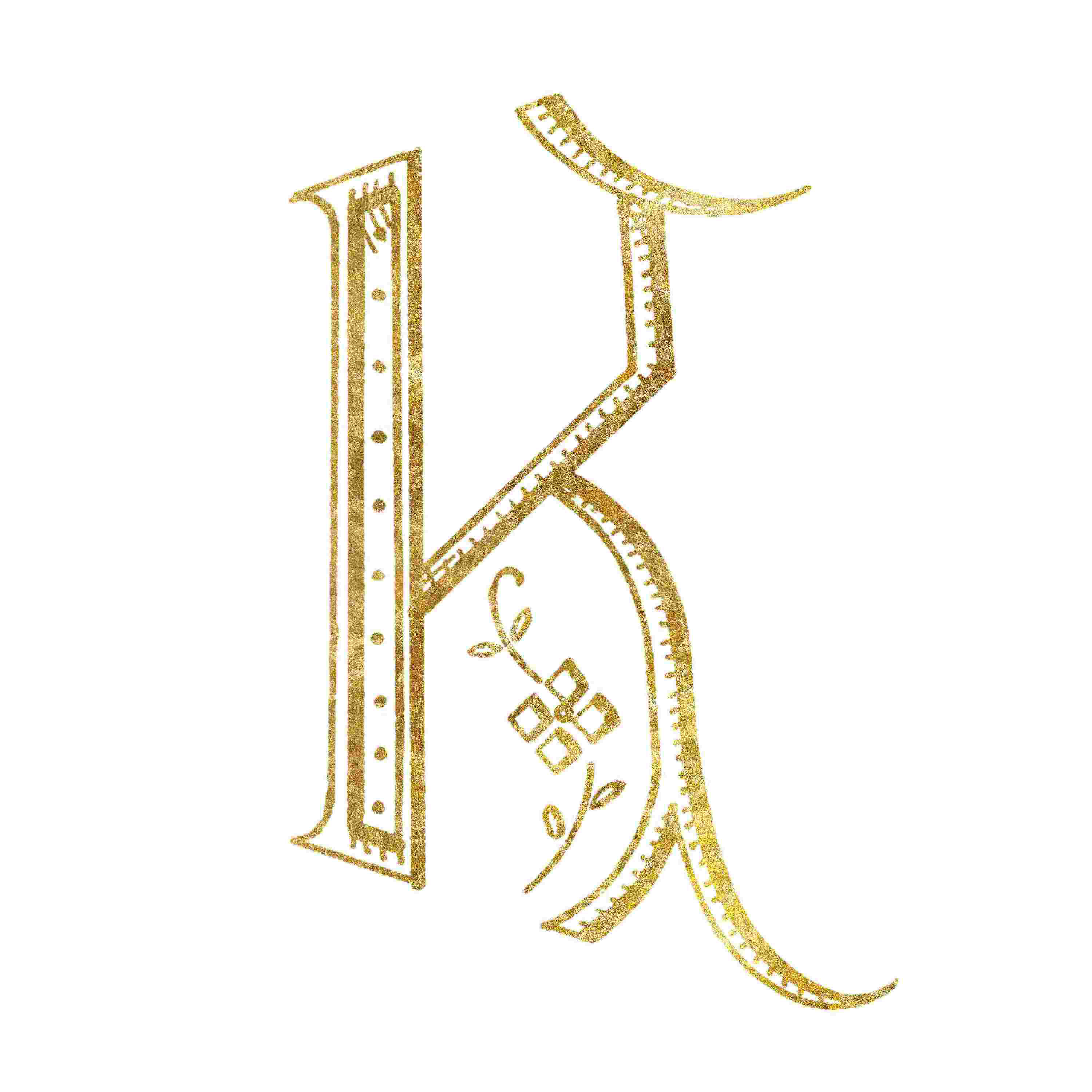 House of Hampton® French Sewing Letter K by Wild Apple Portfolio - on ...