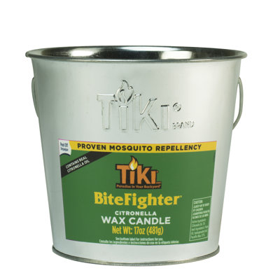 TIKIBrand TIKI® Brand BiteFighter™ 17 Ounce Citronella Wax Candle Metal ...