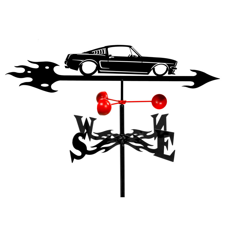 Williston Forge Fiza Handmade Ford Mustang Auto Car Weathervane ...
