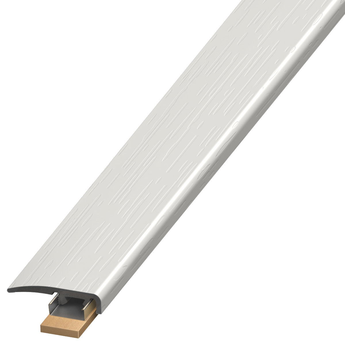 Versatrim PVC 0.31" Thick x 1.38" Wide x 94" Length Threshold/End Cap ...