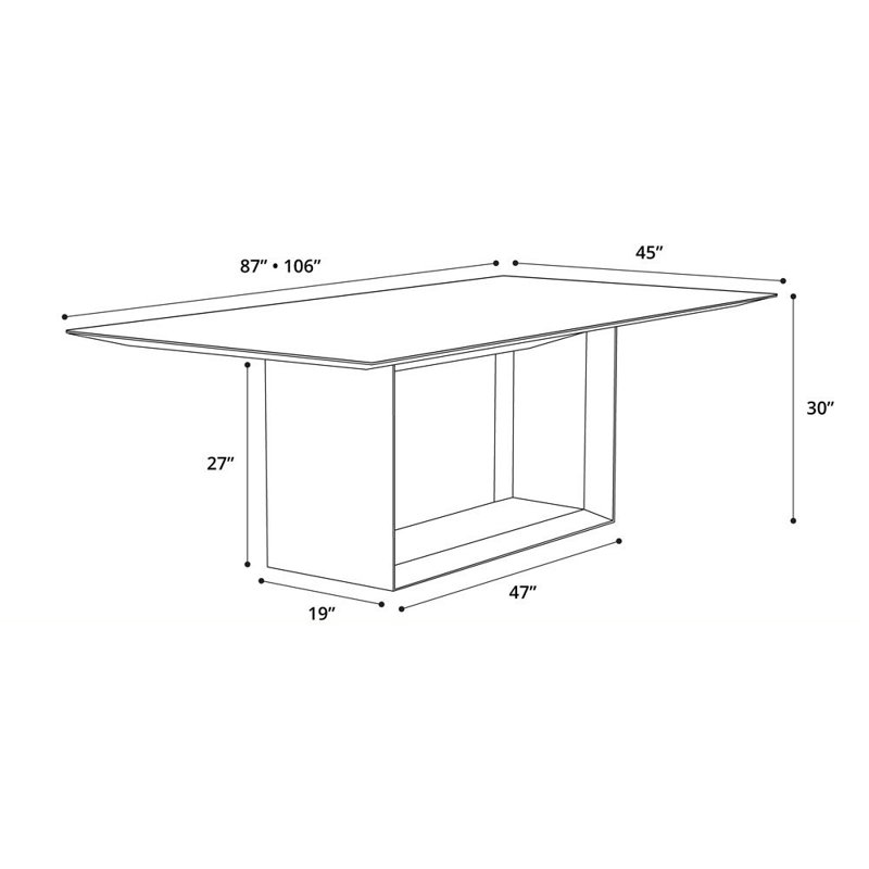 ModloftBlack Greenwich Dining Table & Reviews | Wayfair