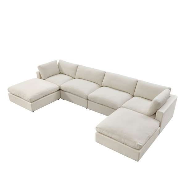 Shabby-chic-sectional | Wayfair