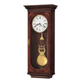 Howard Miller Hadley Traditional Analog Elm Mechanical Tabletop Clock ...