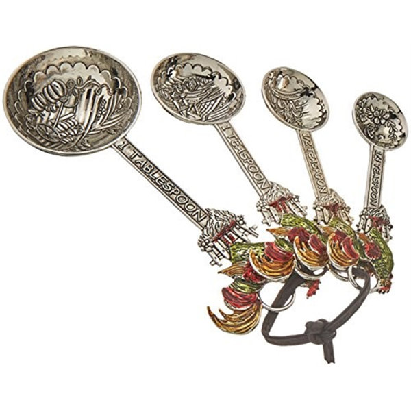Ganz 4 -Piece Metal Measuring Spoon Set | Wayfair