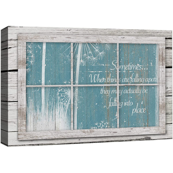 IDEA4WALL Window View Motivational Inspirational Typography Nature ...