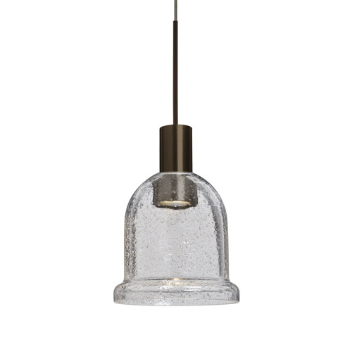 Highland Dunes Hannah 1 - Light Single Bell LED Pendant | Wayfair
