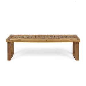 Millwood Pines Egor Acacia Outdoor Bench & Reviews | Wayfair