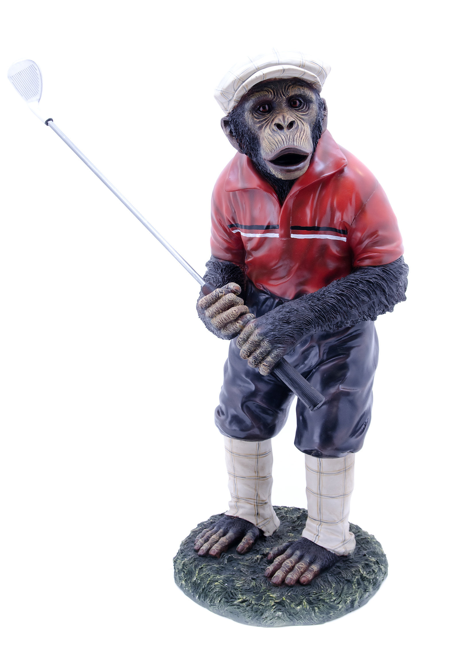 Hi-Line Gift Ltd. Golfer Monkey Statue | Wayfair