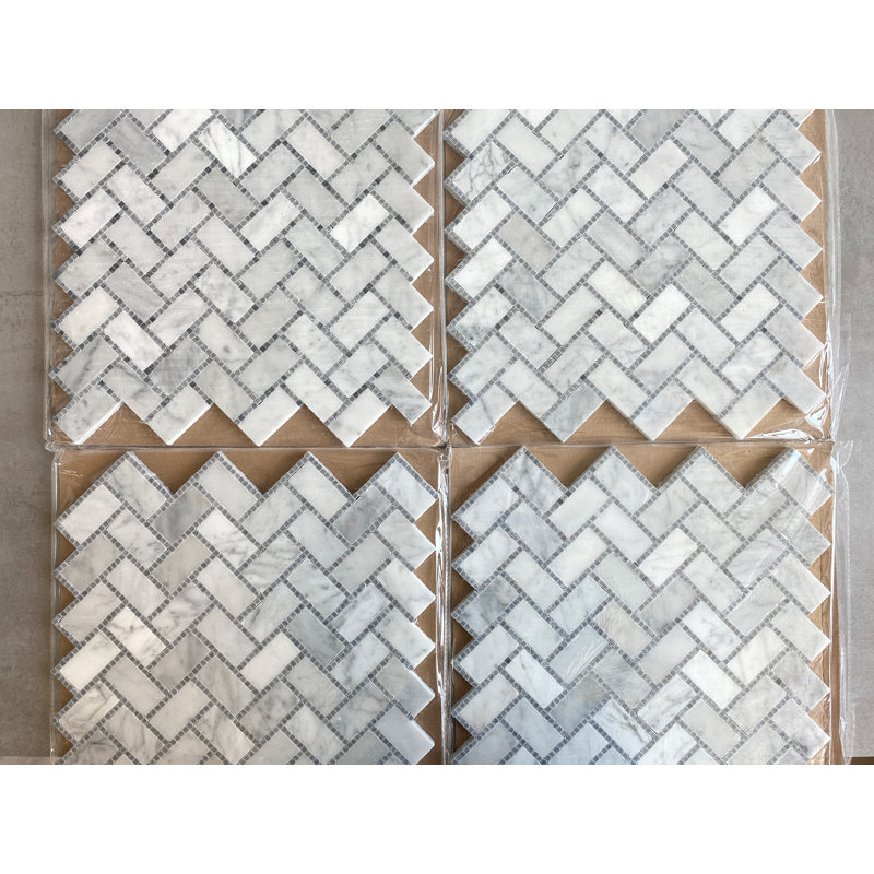ES Stone Straight Edge Natural Stone Marble Mosaic Sheet Wall Floor Use ...