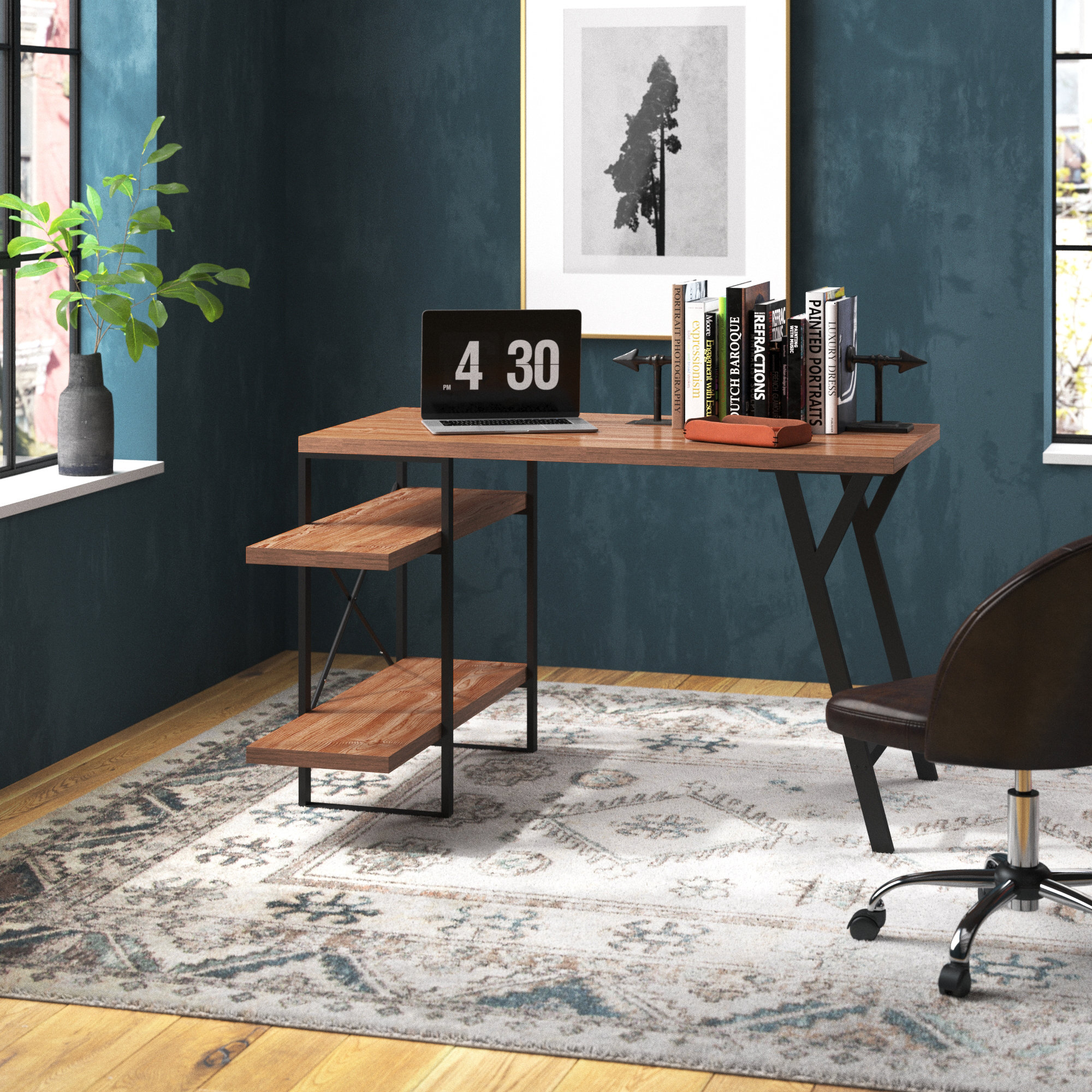 Steelside™ Aldred L-Shape Desk | Wayfair