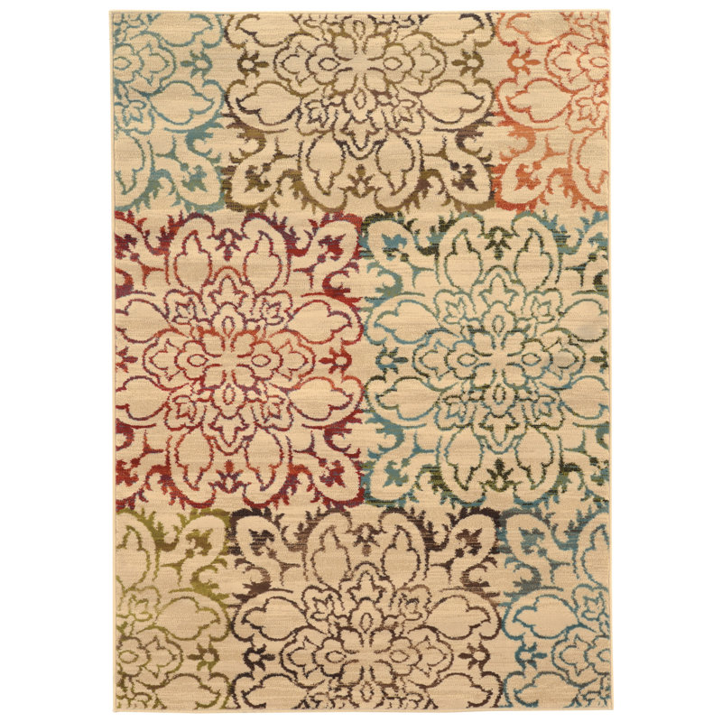 Winston Porter Cavanagh Performance Ivory/Cream Rug & Reviews | Wayfair