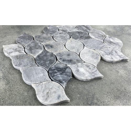 Miletos Stone Collection Marble Grid Mosaic Sheet Wall & Floor Tile ...
