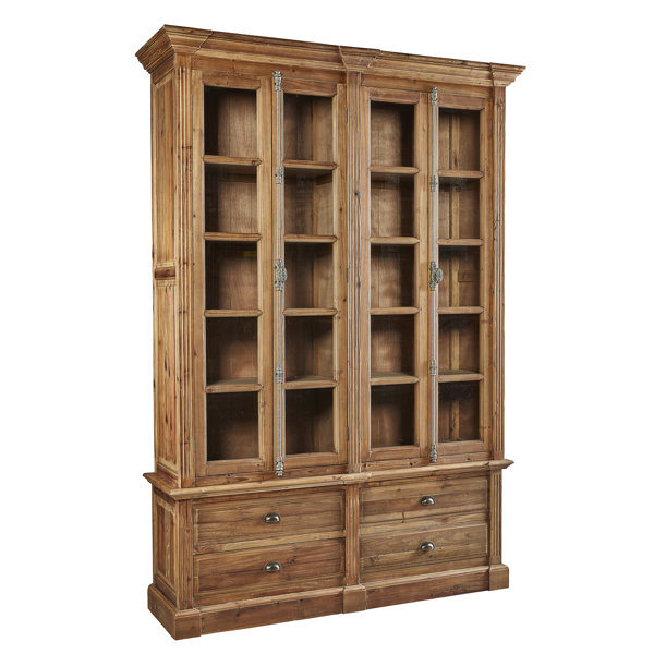 Furniture Classics 94.5'' H x 66'' W Solid Wood Library Bookcase ...