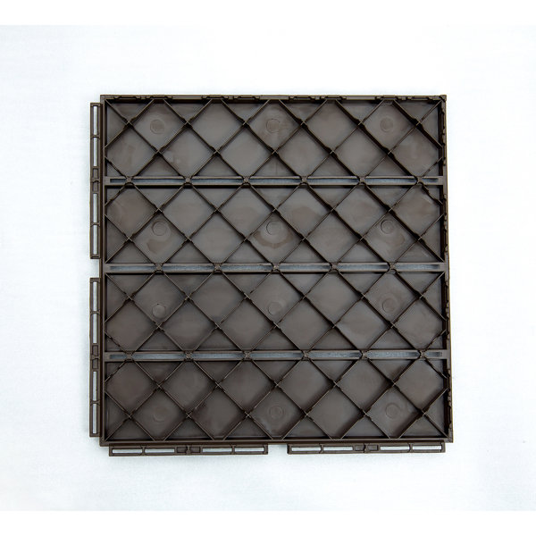 domi outdoor living 12" x 12" Composite Interlocking Deck Tile ...