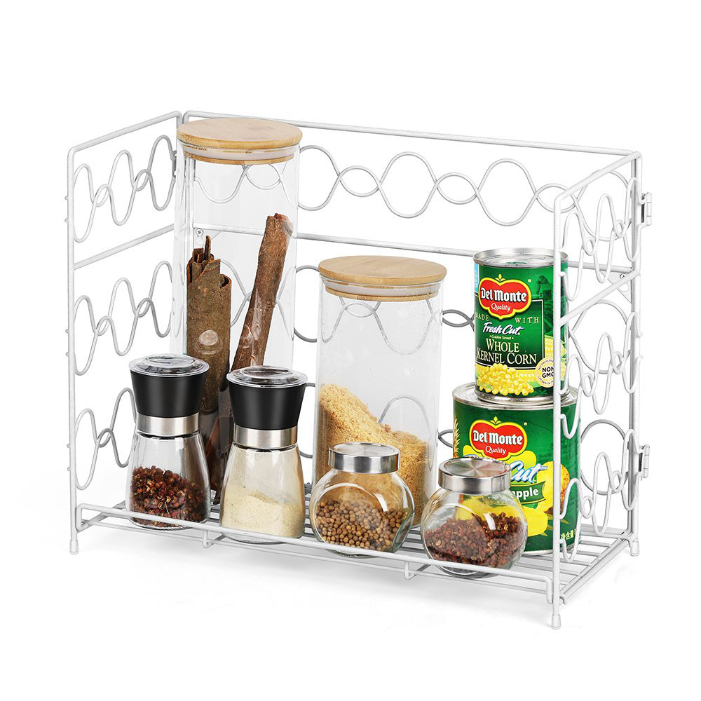 Rebrilliant Nex 2-Tier Countertop Shelf Spice Rack & Reviews | Wayfair