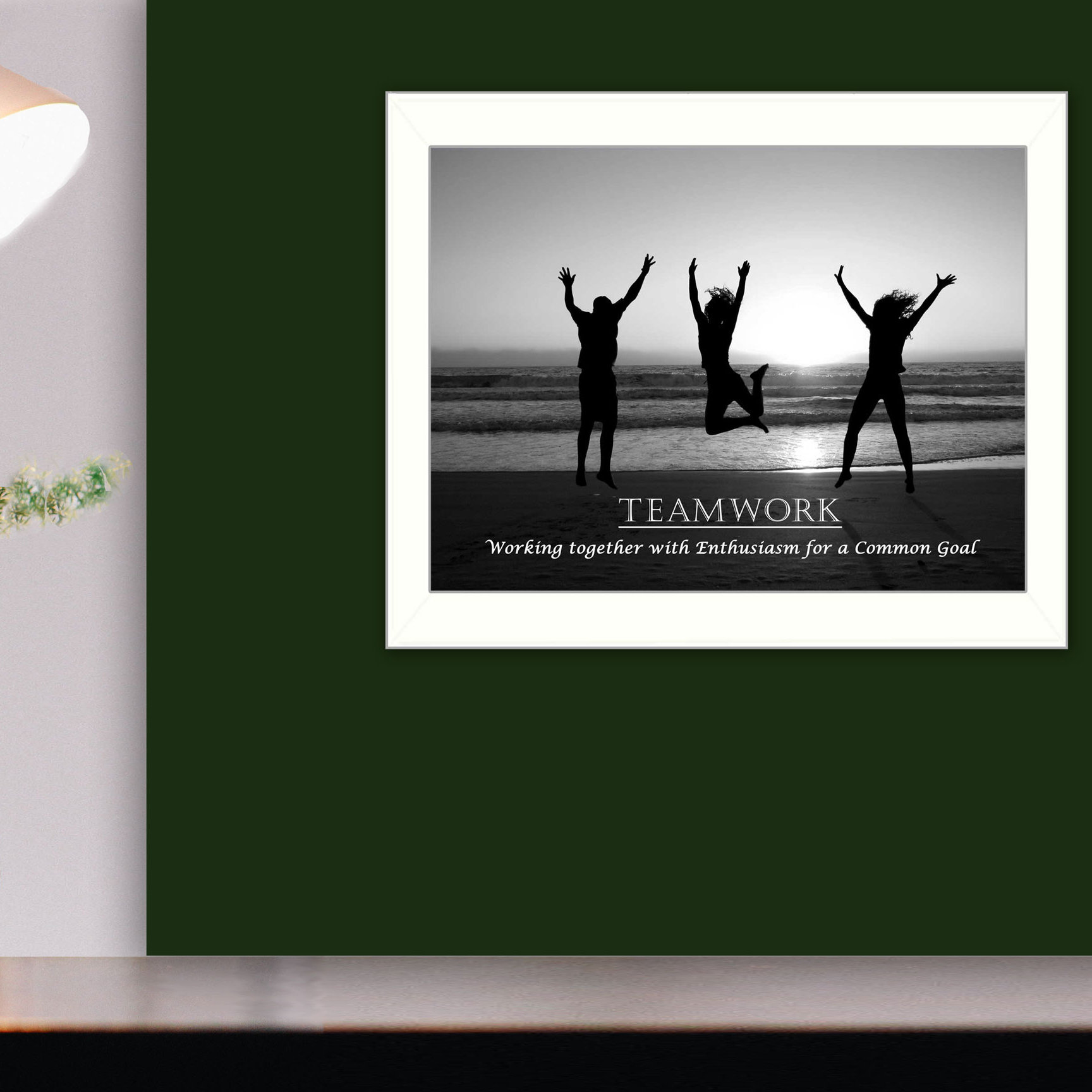 Trendy Decor 4U Teamwork - Picture Frame Photograph | Wayfair