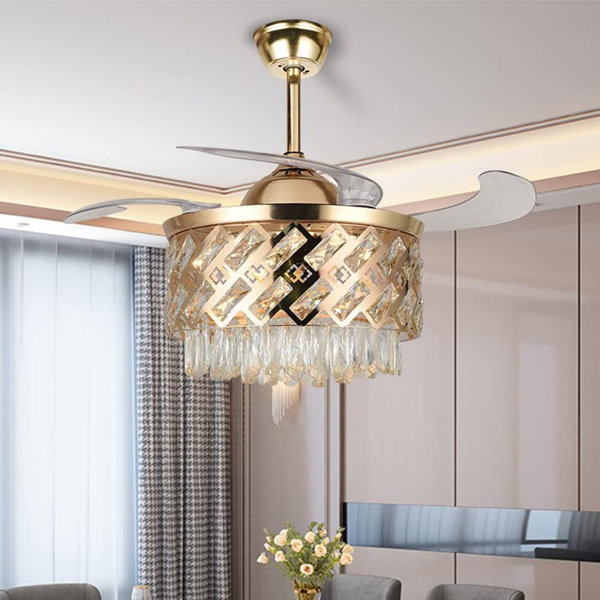 House of Hampton® Enzlie 10'' Ceiling Fan with LED Lights | Wayfair
