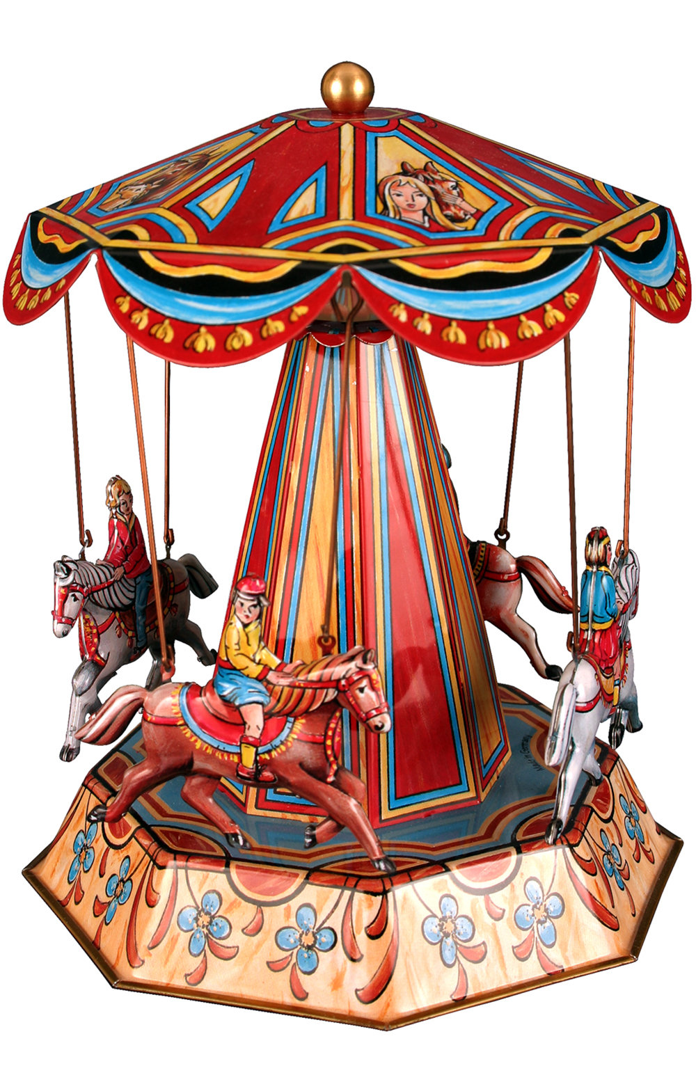 Alexander Taron German Decorative Tin Horse Carousel & Reviews | Wayfair