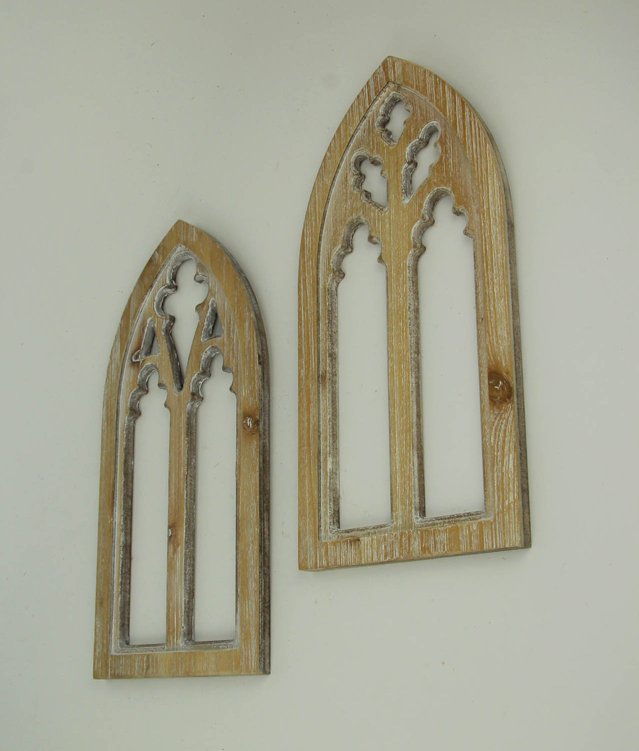 Ophelia & Co. Whitewashed Wood Gothic Arch Window Frame Wall Decor 2 ...