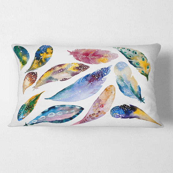 Feather-print-pillow | Wayfair