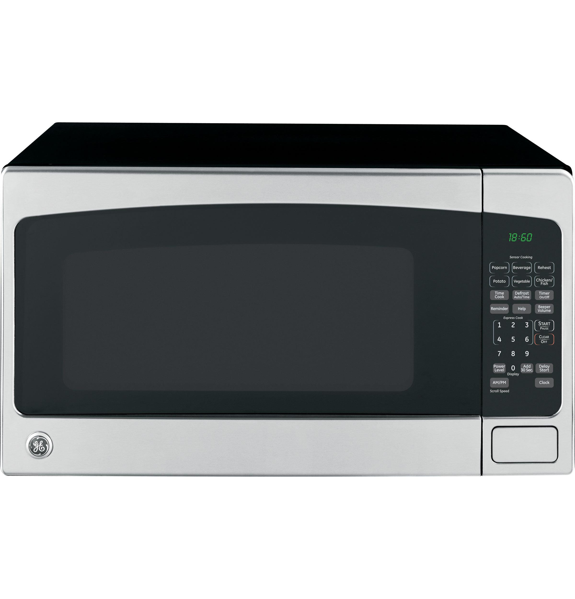 GE Appliances 23.875'' 2 Cubic Feet cu. ft. Countertop Microwave with ...