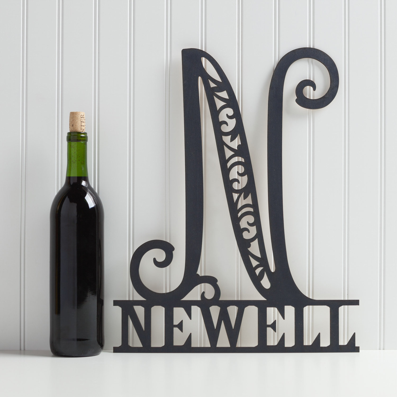 Trinx Letter W | Family Initial And Name Wood Plaque With Custom Name ...